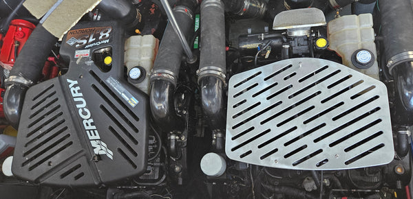 Aluminum Mercruiser 8.1 L Engine Cover – Perko Flush Caps